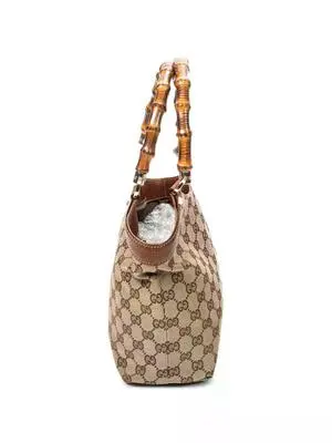 Gucci Small Bamboo Monogram-pattern Tote Bag