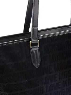 Moschino Love Terry Embossed Logo Tote Bag