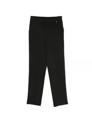 MY TWIN Pressed-crease Bootcut Trousers - Black