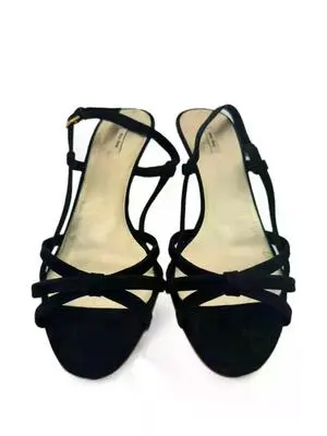 Miu Miu Slingback Sandals - Black