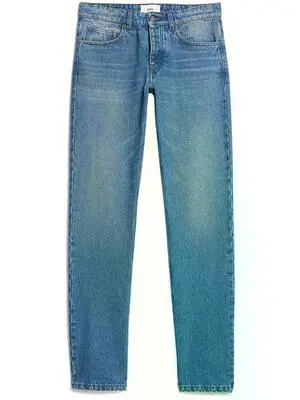AMI Paris Tapered-leg Jeans - Blue