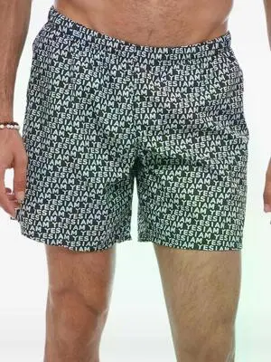 YES I AM Logo-print Swim Shorts