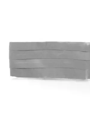 Corneliani Pleated Silk Cummerbund - Grey