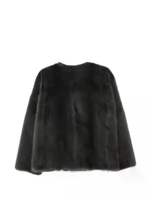 MANZONI 24 Collarless Flap-pocket Fur Jacket