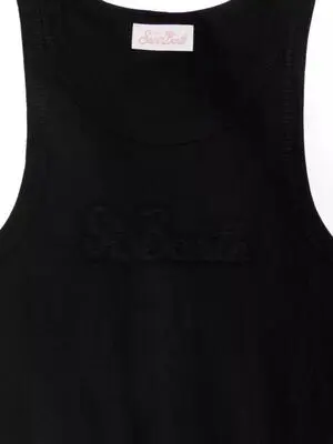 MC2 SAINT BARTH Ada Logo-patch Ribbed Tank Top