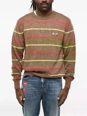 Dsquared2 Striped Embroidered Sweater