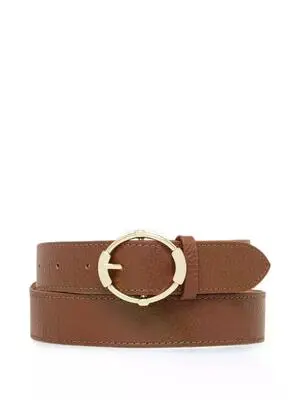COCCINELLE Marlie Grained-leather Belt - Brown