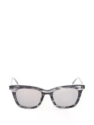 OAMC Base Marbled-effect Square-frame Sunglasses - Black