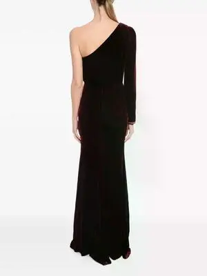 Philipp Plein Stud-embellished One-shoulder Maxi Dress - Red