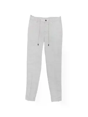 Peserico Drawstring-waistband Tailored Trousers - Grey