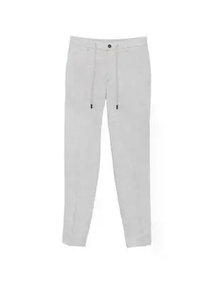 Peserico Drawstring-waistband Tailored Trousers - Grey
