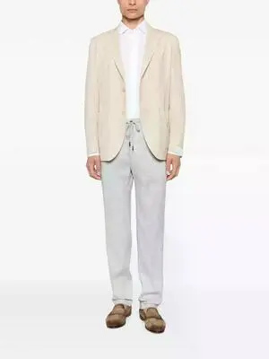 Peserico Drawstring-waistband Tailored Trousers - Grey