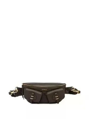 COCCINELLE Small Mavery Pocket Grained-leather Cross Body - Brown