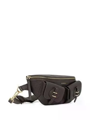 COCCINELLE Small Mavery Pocket Grained-leather Cross Body - Brown