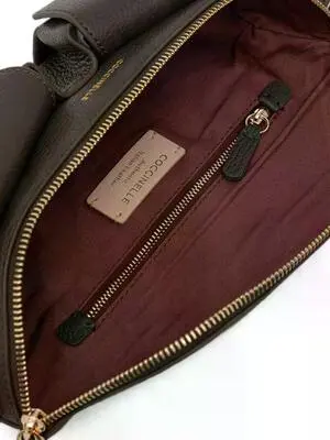 COCCINELLE Small Mavery Pocket Grained-leather Cross Body - Brown