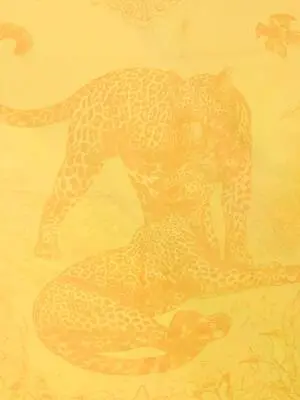 Hermès 2010s Leopard-print Scarf