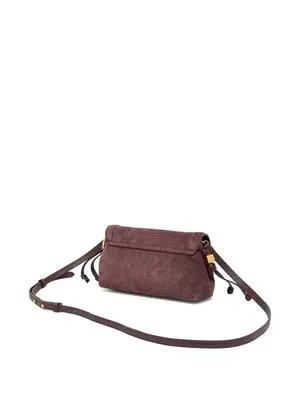 COCCINELLE Suede Leather Shoulder Bag - Brown