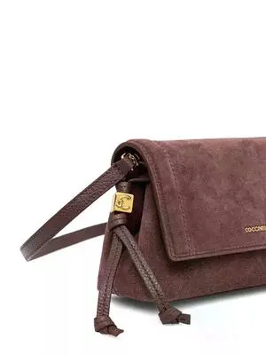 COCCINELLE Suede Leather Shoulder Bag - Brown