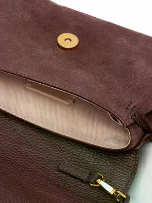 COCCINELLE Suede Leather Shoulder Bag - Brown