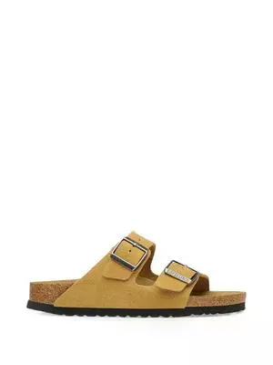 BIRKENSTOCK Arizona Buckle-fastening Suede Sandals - Brown
