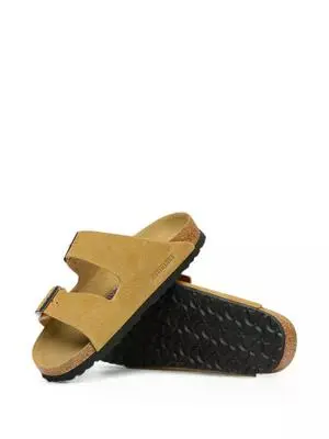 BIRKENSTOCK Arizona Buckle-fastening Suede Sandals - Brown