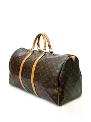 LOUIS VUITTON 55 Keepall Monogram Luggage - Brown