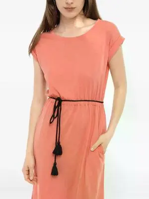 Woolrich Tassel-detail Elasticated-waist Midi Dress