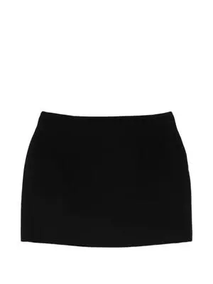 Wardrobe.NYC Concealed-zip Mini Skirt - Black