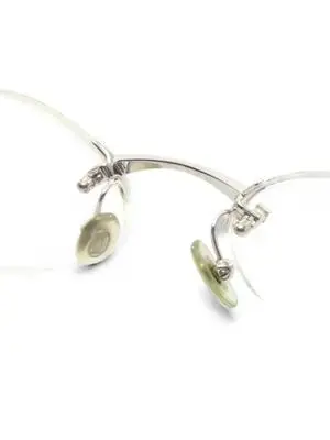 Cartier 2000s Rimless Wood Glasses