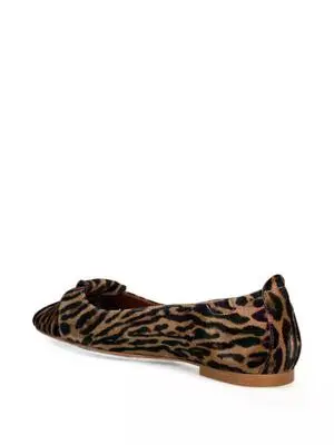 BILLI BI Leopard Print Peep-toe Pumps