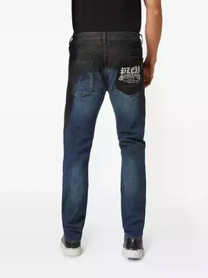 Philipp Plein Leather Pocket Super-straight Jeans