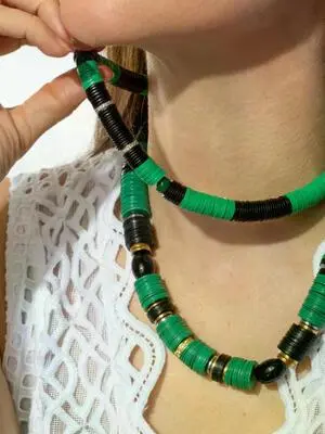 HIJAS DE PUKA Stone Rondelle Necklace