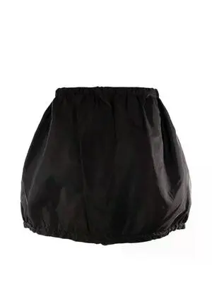 Prada Mini Zip-up Bubble-hem Skirt