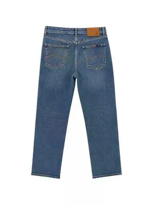Jacob Cohen Monogram-pattern Distressed Jeans