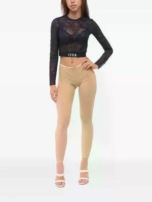 Dsquared2 Crystal-embellished Sheer Tights