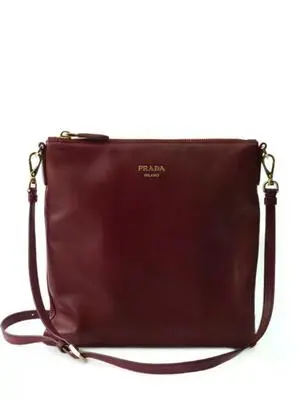 Prada Nappa-leather Mini Shoulder Bag - Red