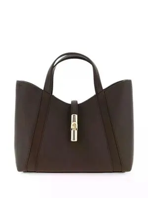 Furla Small Goccia Leather Tote Bag - Brown