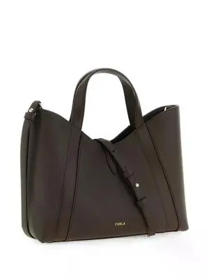 Furla Small Goccia Leather Tote Bag - Brown