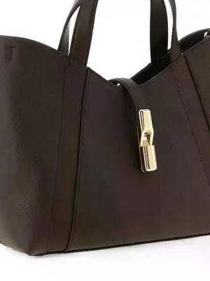 Furla Small Goccia Leather Tote Bag - Brown