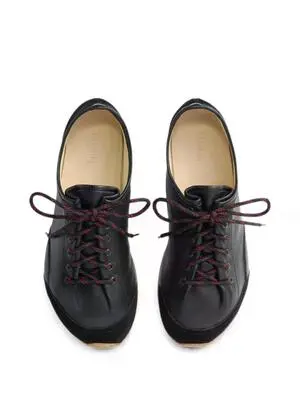 LEMAIRE Gummy Grips Sneakers In Mixed Leathers - Black