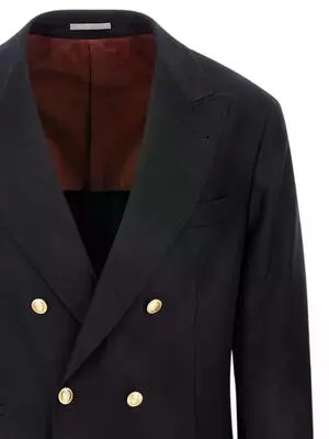 Brunello Cucinelli Double-breasted Virgin Wool Blazer