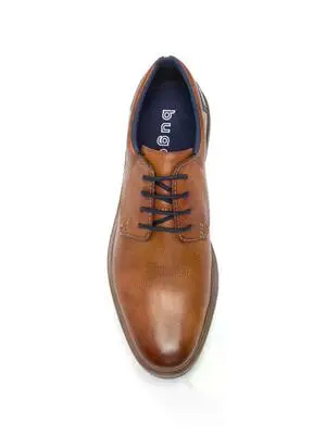 BUGATTI Logo-debossed Lace-up Derby Shoes