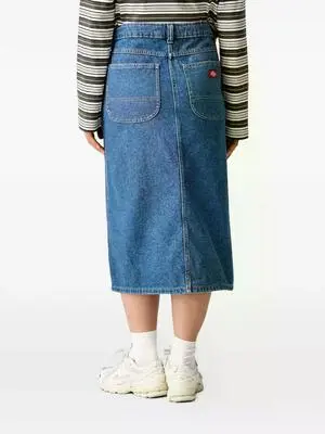 Dickies Button-front Denim Midi Skirt