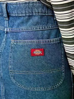 Dickies Button-front Denim Midi Skirt