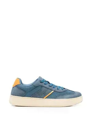 BUGATTI Mesh-panelled Lace-up Sneakers - Blue