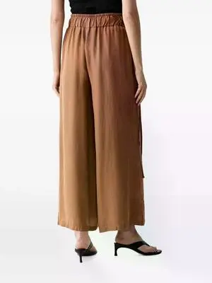 VICOLO Elasticated Drawstring-waist Palazzo Pants