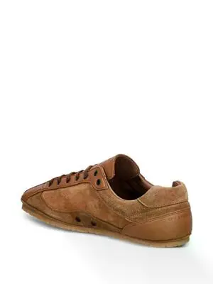 SUMMERY COPENHAGEN Suede Leather-panelled Sneakers - Brown