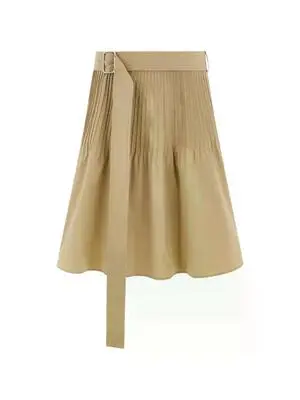 FERRAGAMO Skirt With Micro Detail - Neutrals