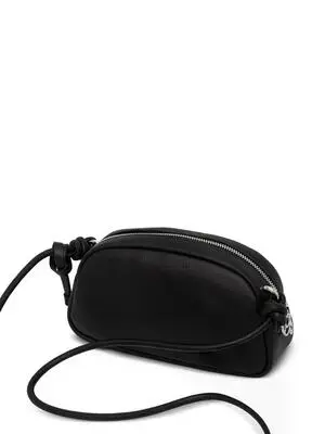 Karl Lagerfeld Logo-plaque Pebbled-texture Crossbody Bag