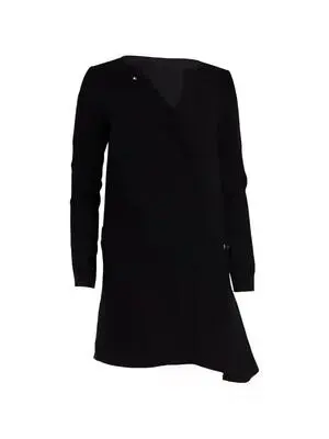 Ba&sh Asymmetric Long-sleeve Dress - Black